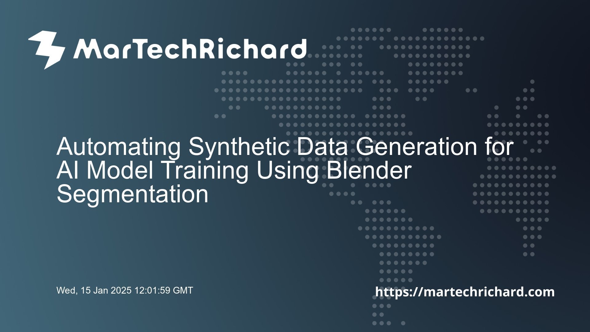 Automating Synthetic Data Generation for AI Model Training Using ... Automating Synthetic Data Generation for AI Model Training Using ...